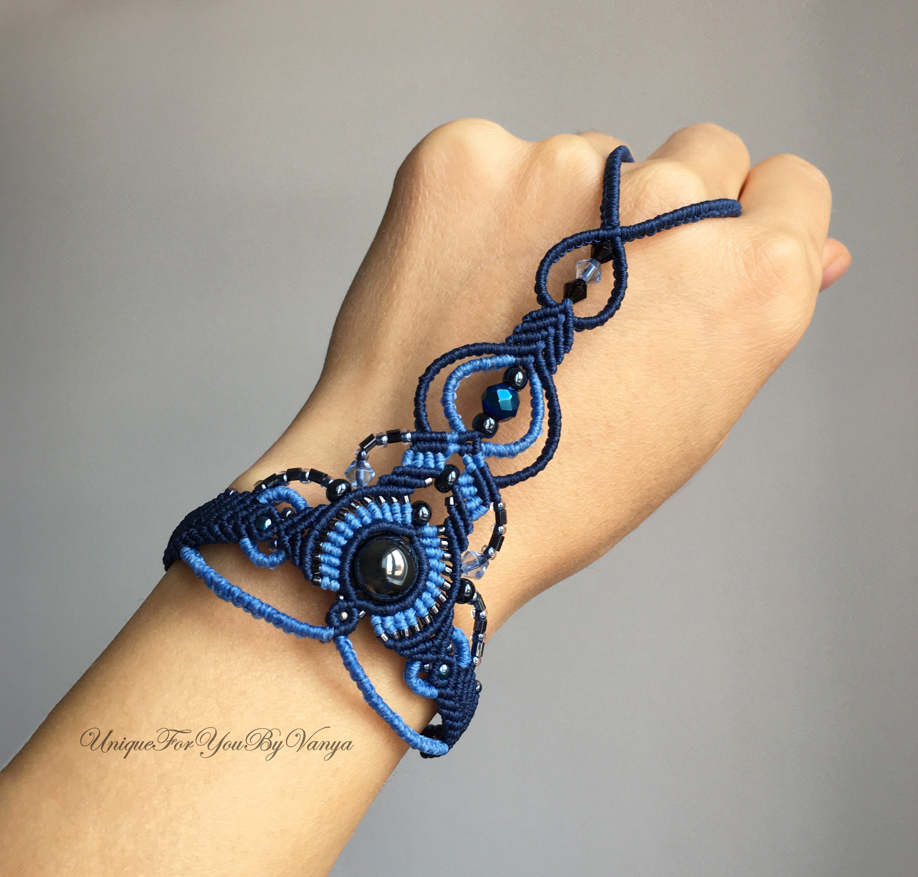 Macrame Slave Bracelet Pattern, Macrame Bracelet PDF Tutorial, Beaded ...