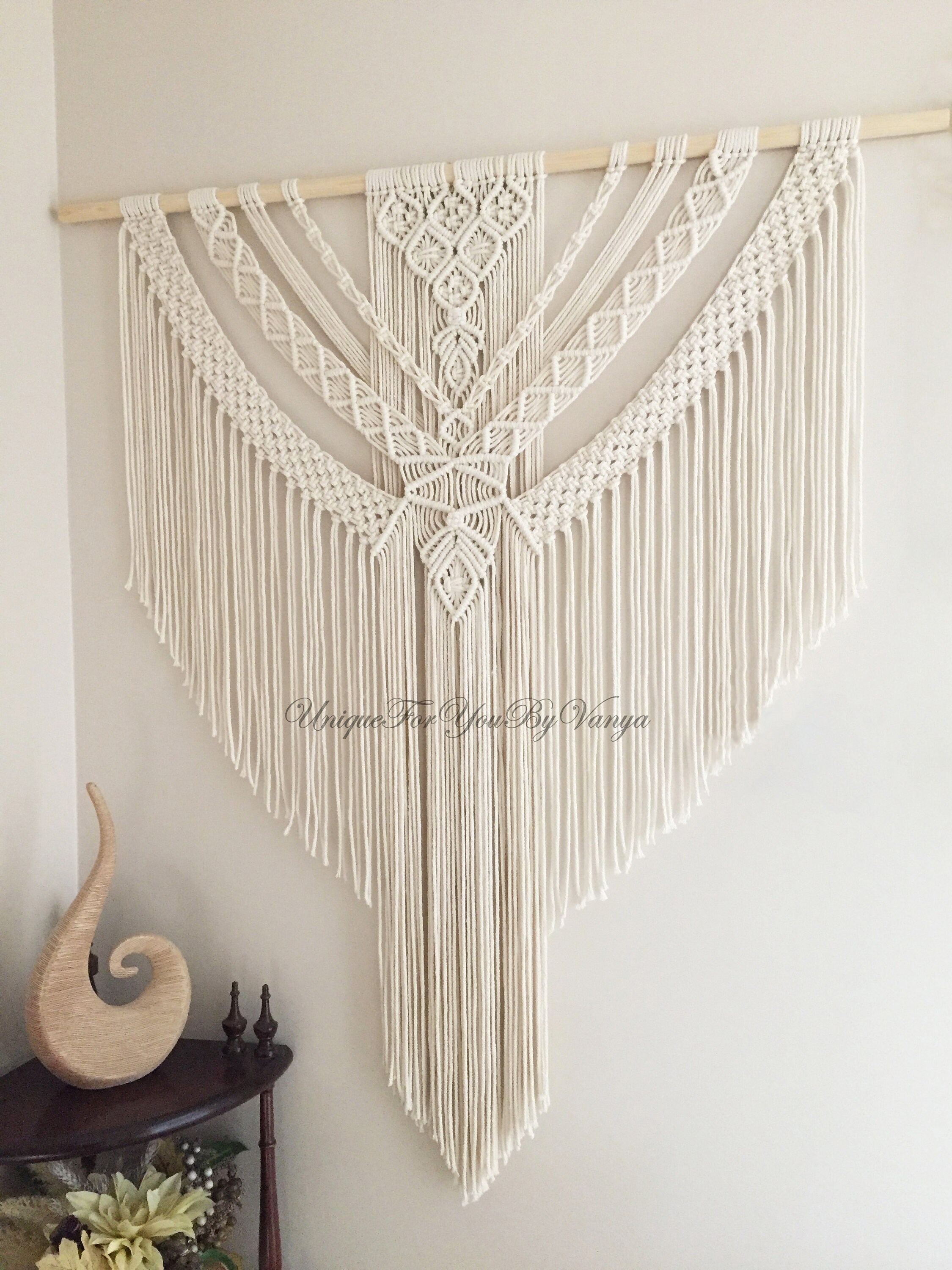 Big Macrame Wall Hanging Pattern, Macrame PDF Decor Pattern, Boho ...