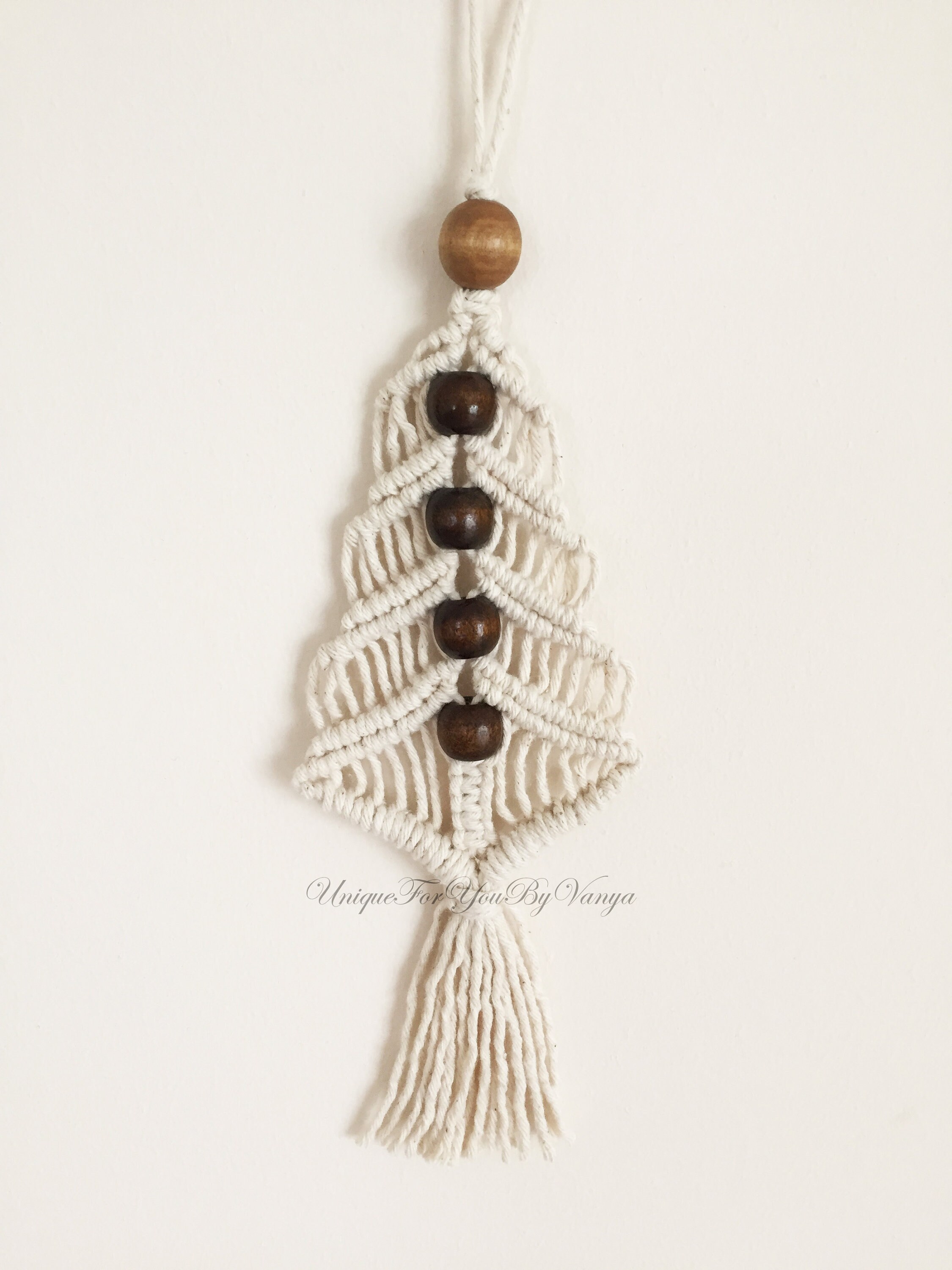 Macrame Christmas Tree Ornament, PDF Christmas Pattern, Christmas Tree ...