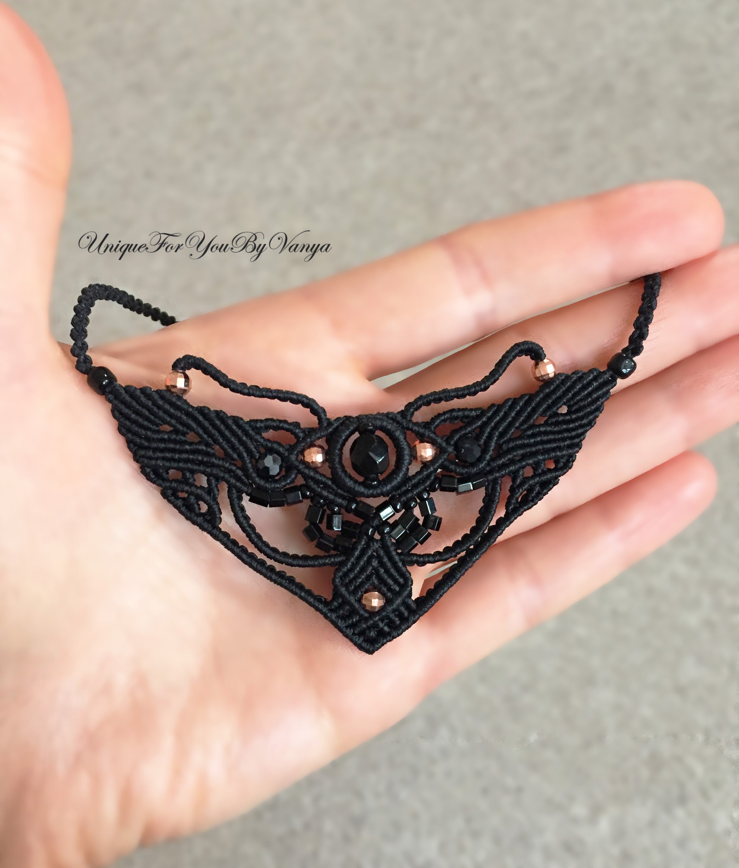 Micro Macrame Necklace Pattern Macrame Necklace Tutorial - Etsy