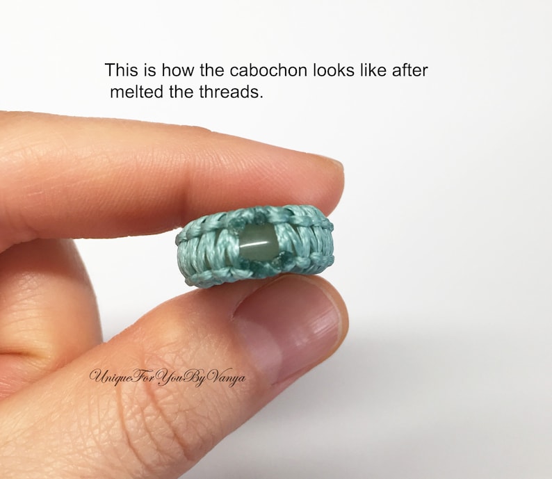 Wrap a Cabochon PDF Pattern in English, Macrame Tutorial, Wrap Stone ...