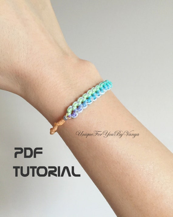 Micro Macrame Tutorial Macrame Bracelet Pattern Macrame - Etsy UK