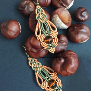 Micro Macrame Tutorial, Macrame Earrings Pattern, Macrame Jewelry Making, DIY Earrings, Autumn ...