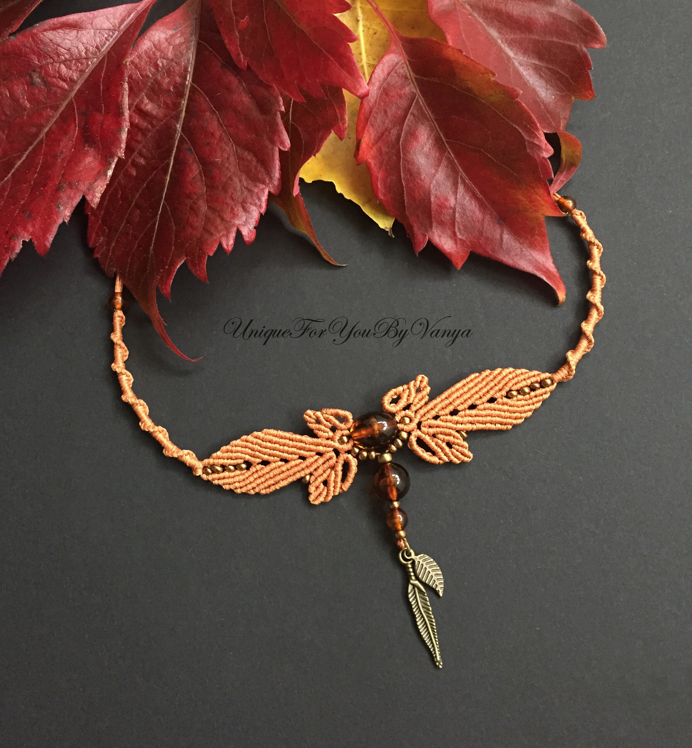 Micro Macrame Necklace Pattern Macrame Necklace Tutorial | Etsy