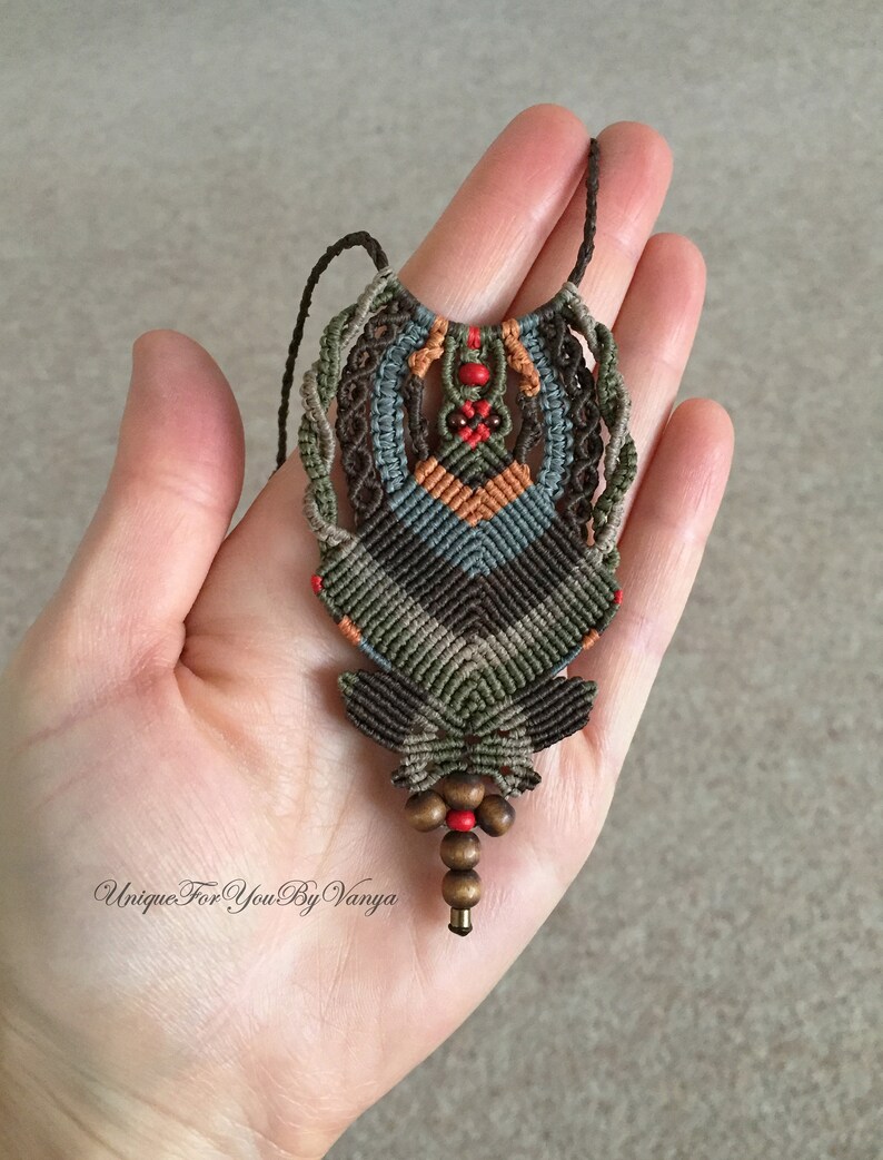 Macrame Ethnic Necklace Pattern Macrame PDF Tutorial - Etsy