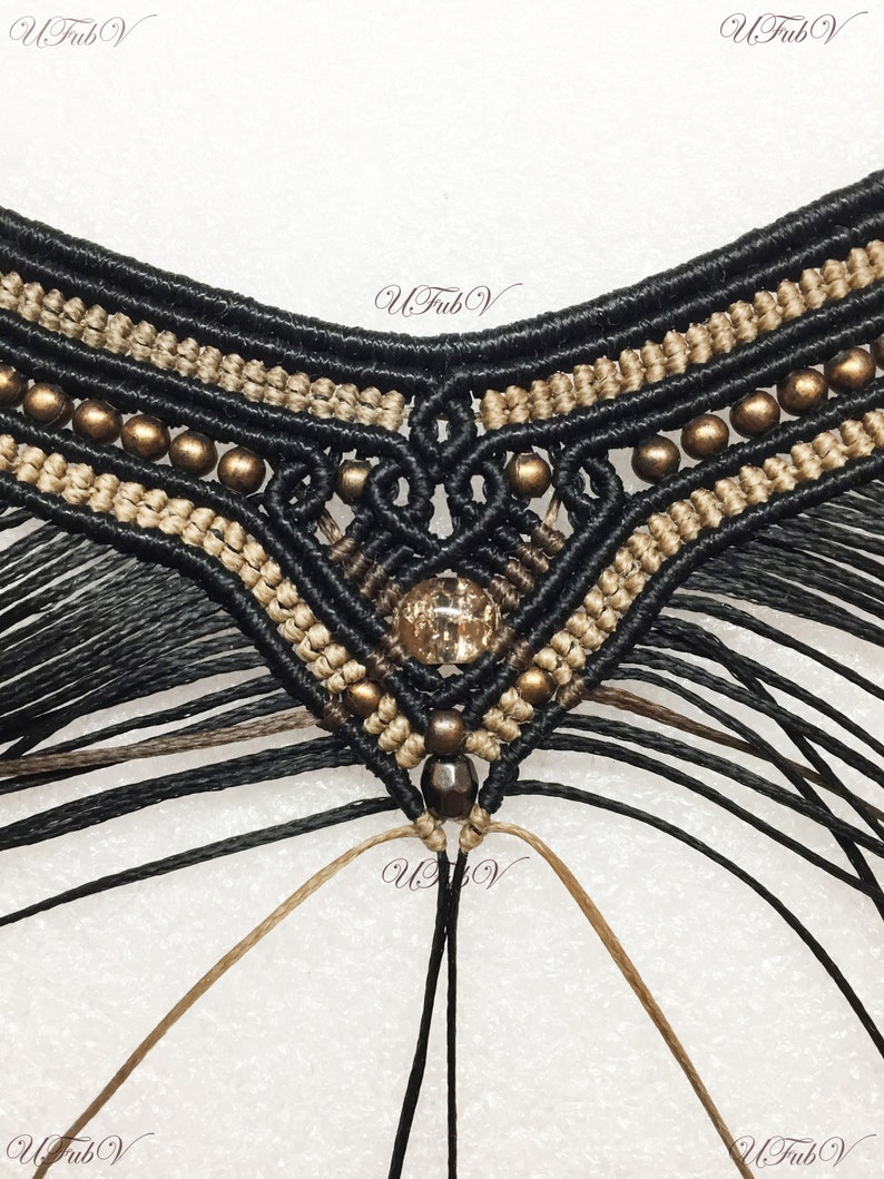 Micro Macrame Tutorial Macrame necklace pattern Macrame | Etsy