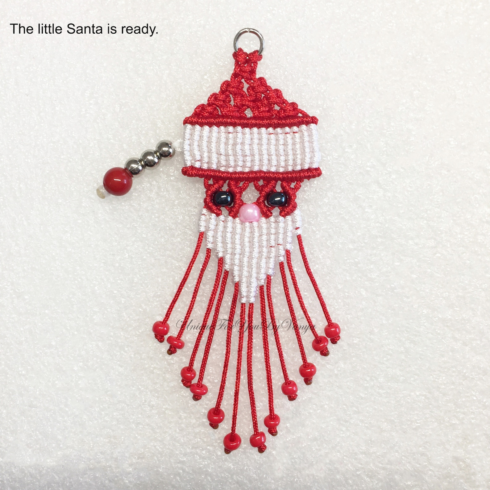 Macrame PDF Pattern Santa Claus Pattern DIY Santa Mini - Etsy