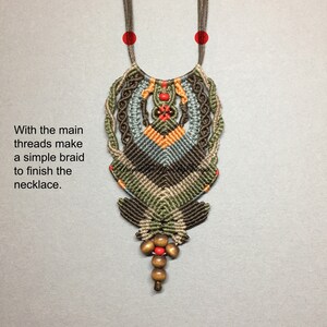 Macrame Ethnic Necklace Pattern, Macrame PDF Tutorial, Necklace DIY ...