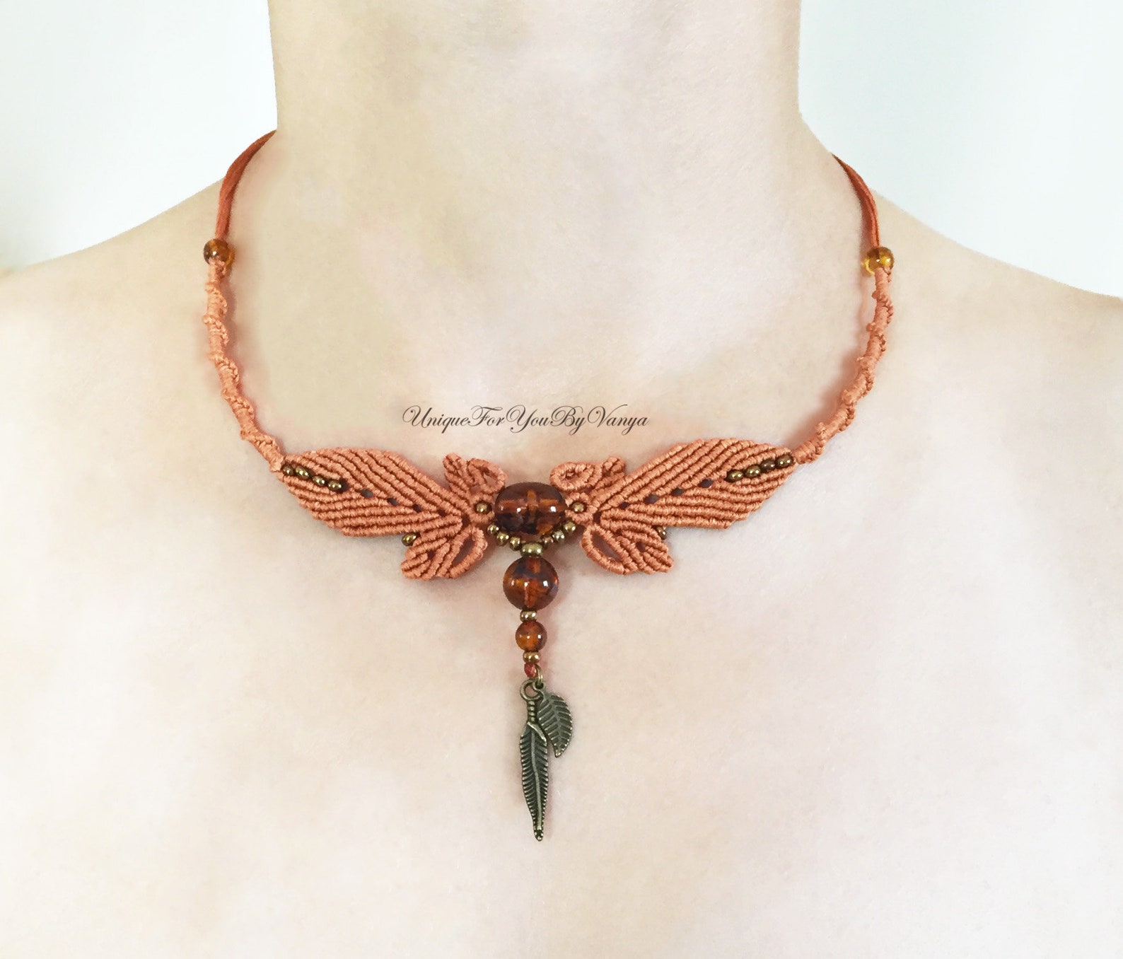 Micro Macrame Necklace Pattern Macrame Necklace Tutorial | Etsy