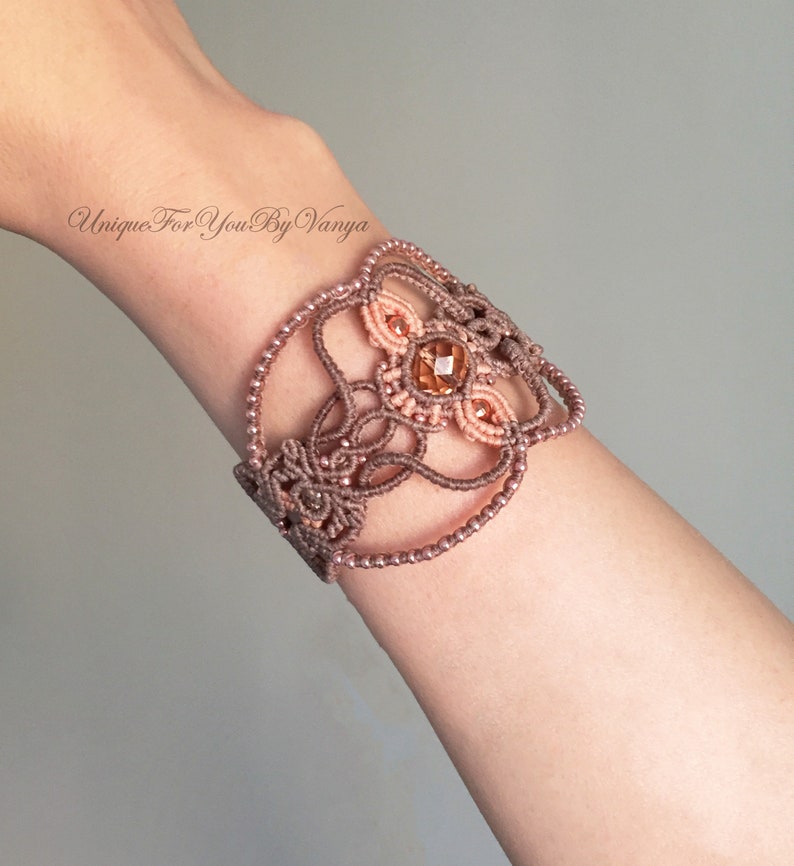 PDF Macrame Cuff Bracelet Pattern Micro Macrame Tutorial DIY - Etsy