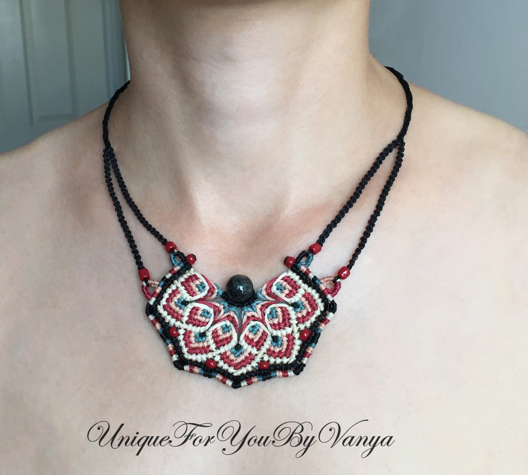 Micro Macrame Tutorial, Macrame Necklace Pattern, Macrame Jewelry ...