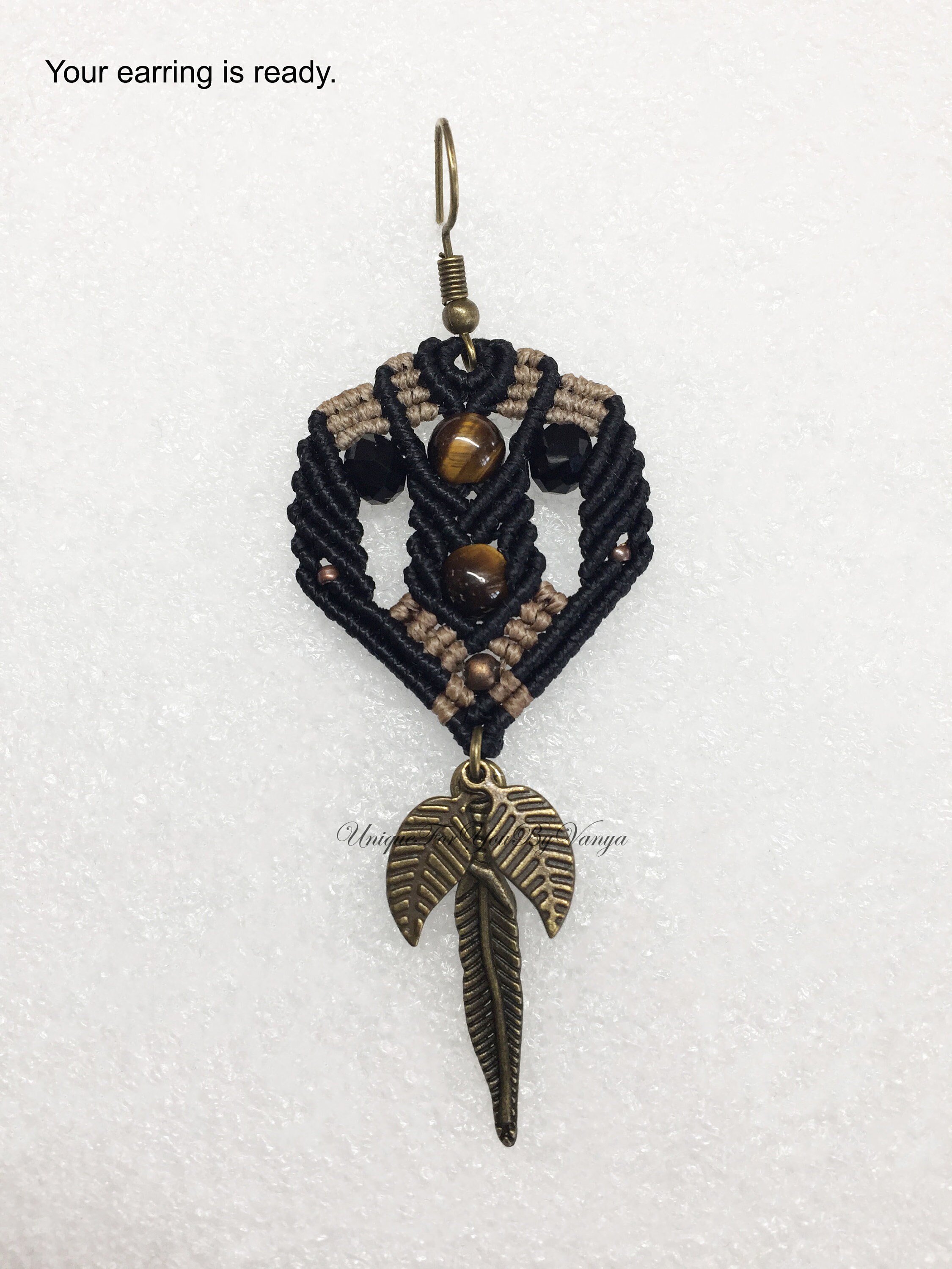 PDF Tutorial, Macrame Earrings PATTERN, Micro Macrame Tutorial, DIY ...