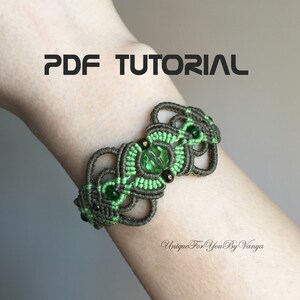 PDF Tutorial, Macrame Bracelet Pattern, Micro Macrame Tutorial, DIY ...