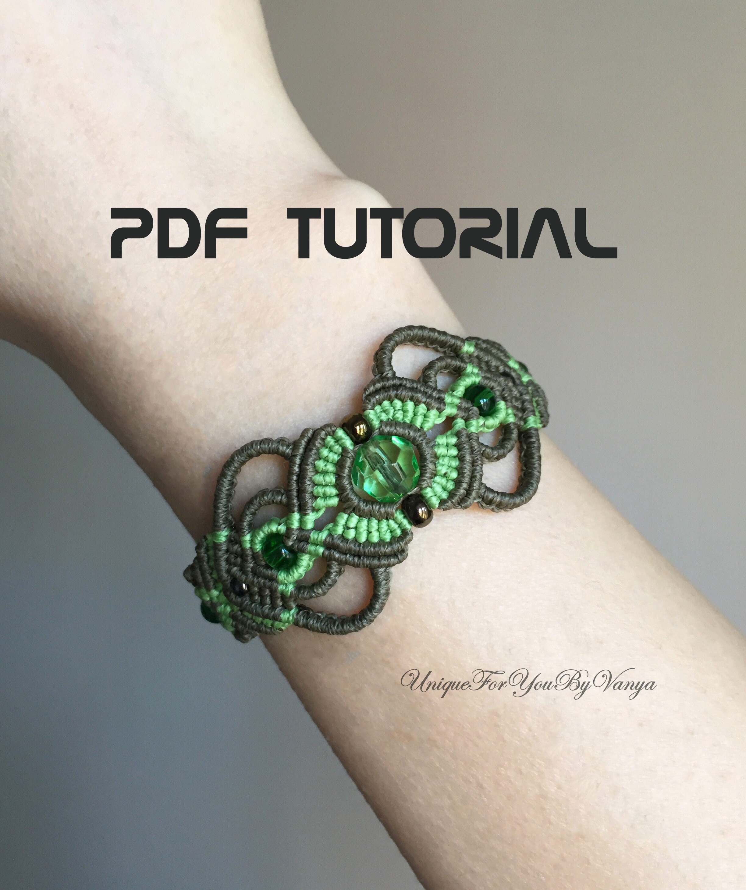 PDF Tutorial Macrame Bracelet Pattern Micro Macrame - Etsy