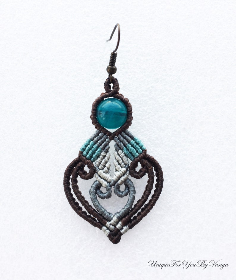 PDF Tutorial Macrame Earrings PATTERN Micro Macrame - Etsy UK