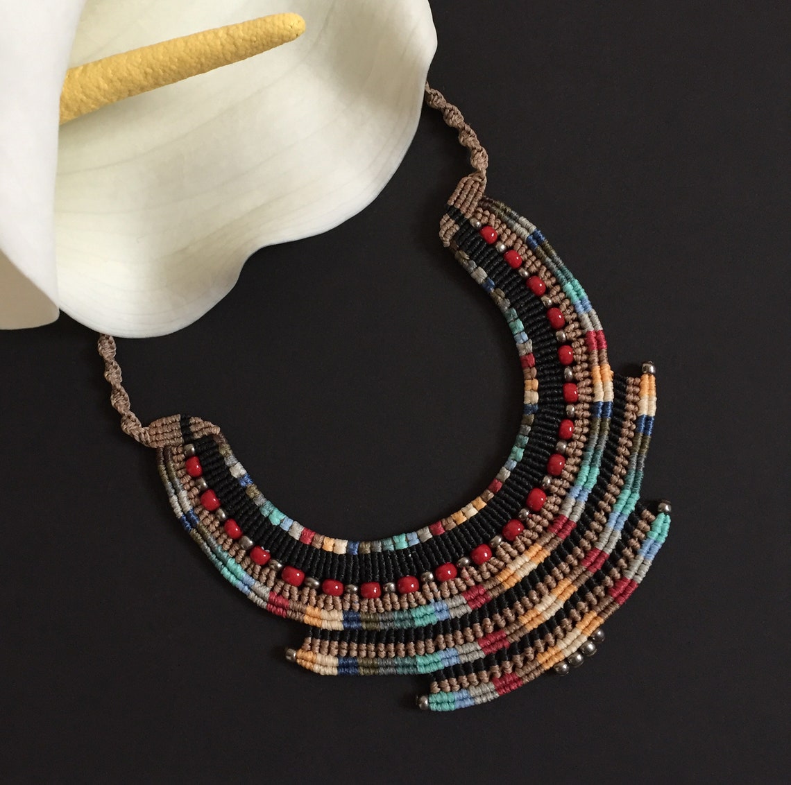 Micro Macrame Tutorial Macrame Necklace Pattern Macrame - Etsy