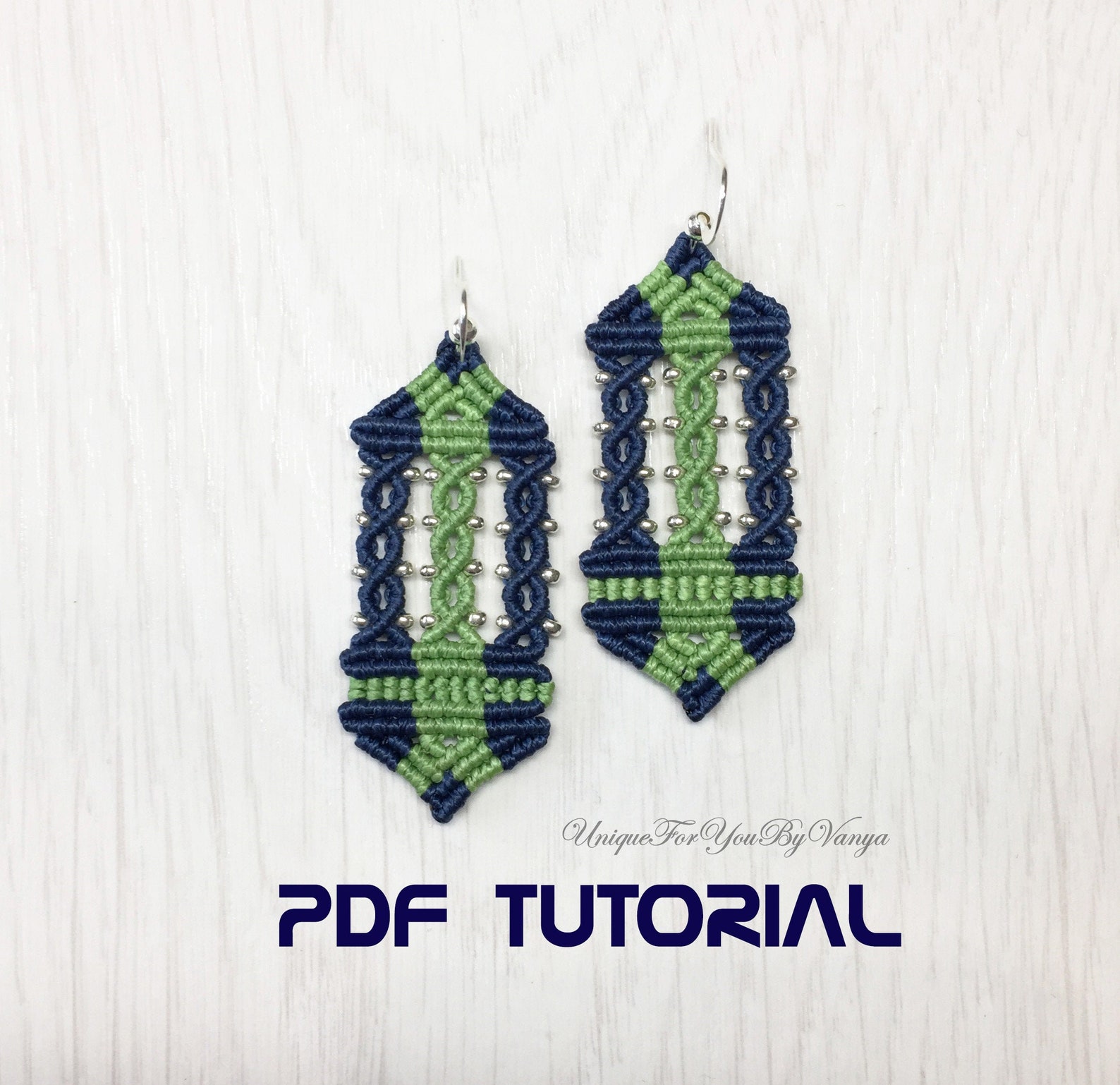 Micro Macrame Tutorial Macrame Earrings Pattern Macrame | Etsy