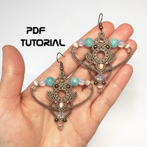 Micro Macrame Tutorial Hydrangeas Bracelet Pattern Beaded - Etsy Australia