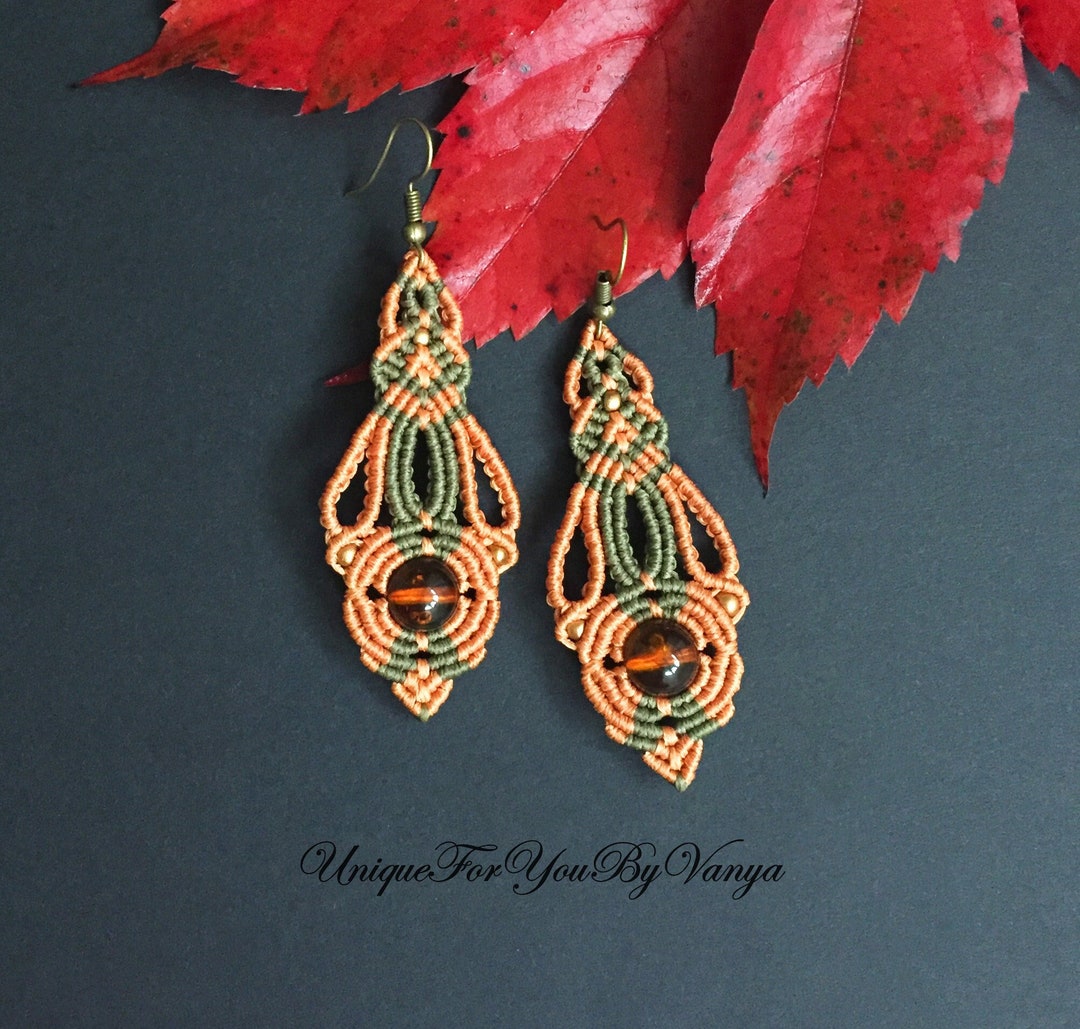 Micro Macrame Tutorial, Macrame Earrings Pattern, Macrame Jewelry ...