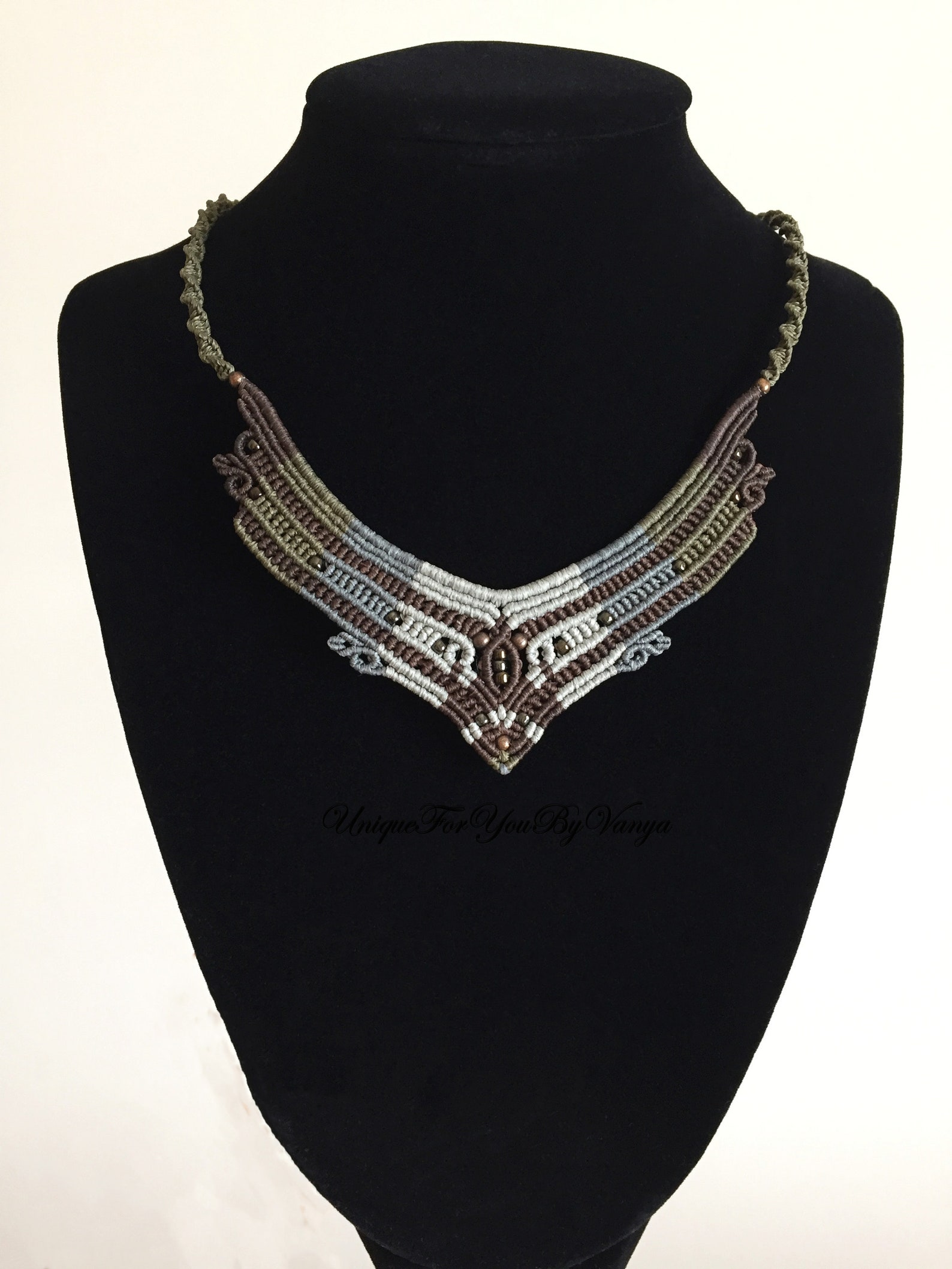 Micro Macrame Tutorial Macrame Necklace Pattern Macrame | Etsy