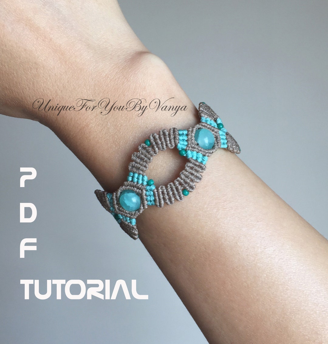 Micro Macrame Tutorial, Macrame Bracelet Pattern, Macrame Jewelry ...