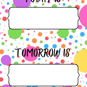 Printable Day of the Week Chart Learning Tool Kids - Etsy Canada
