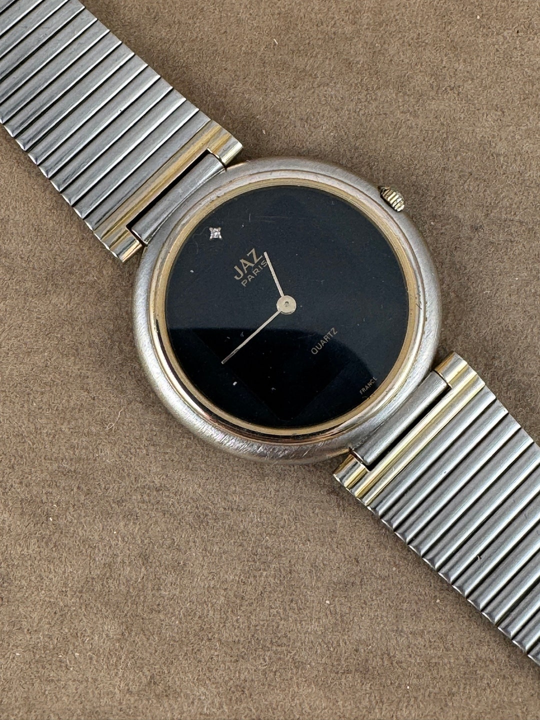 Vintage Jaz Paris French Designer Watch Features a Small Diamond W7 ...