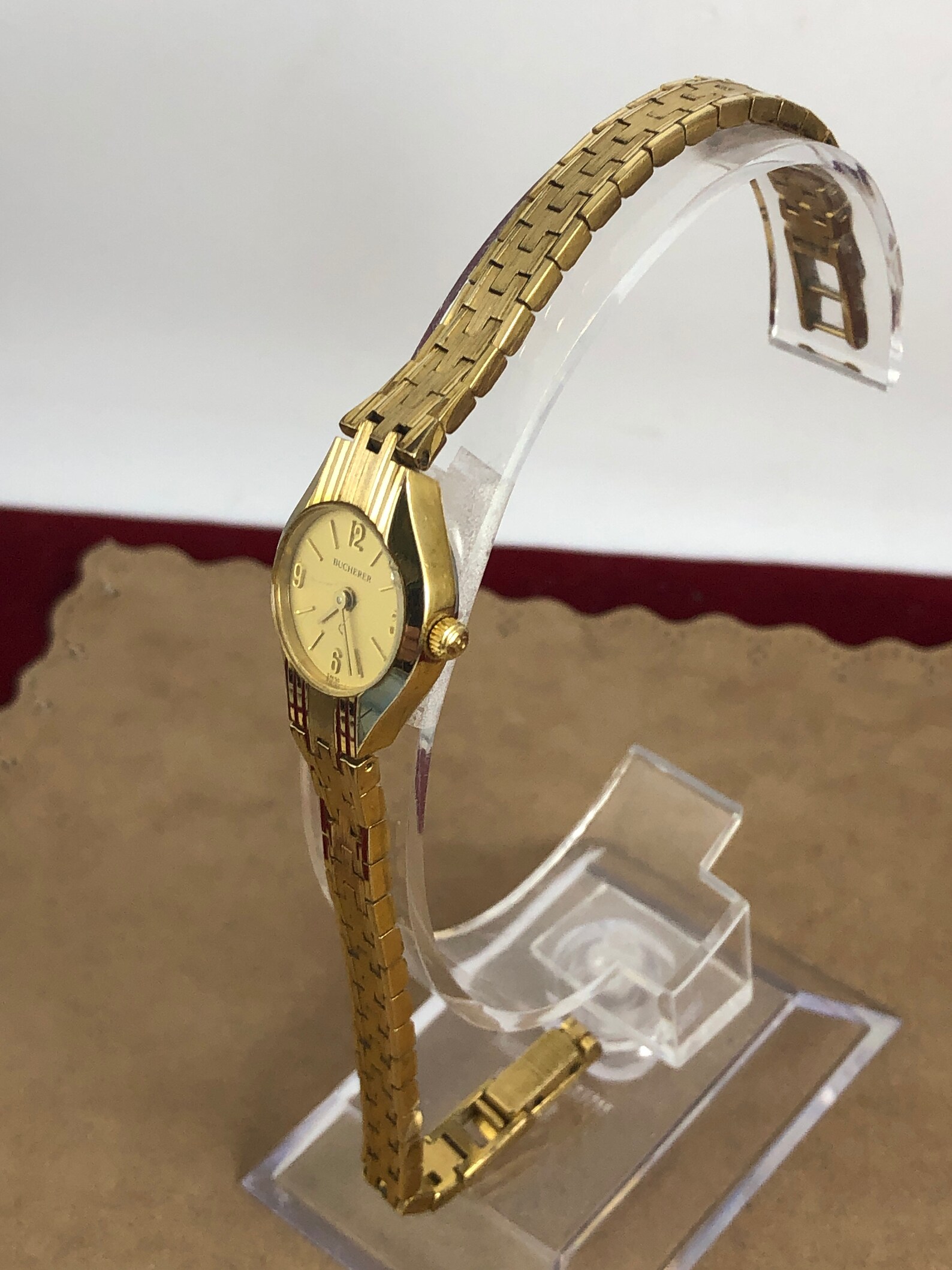 Vintage 1970's Bucherer Ladies Wrist Watch Gold Plated - Etsy