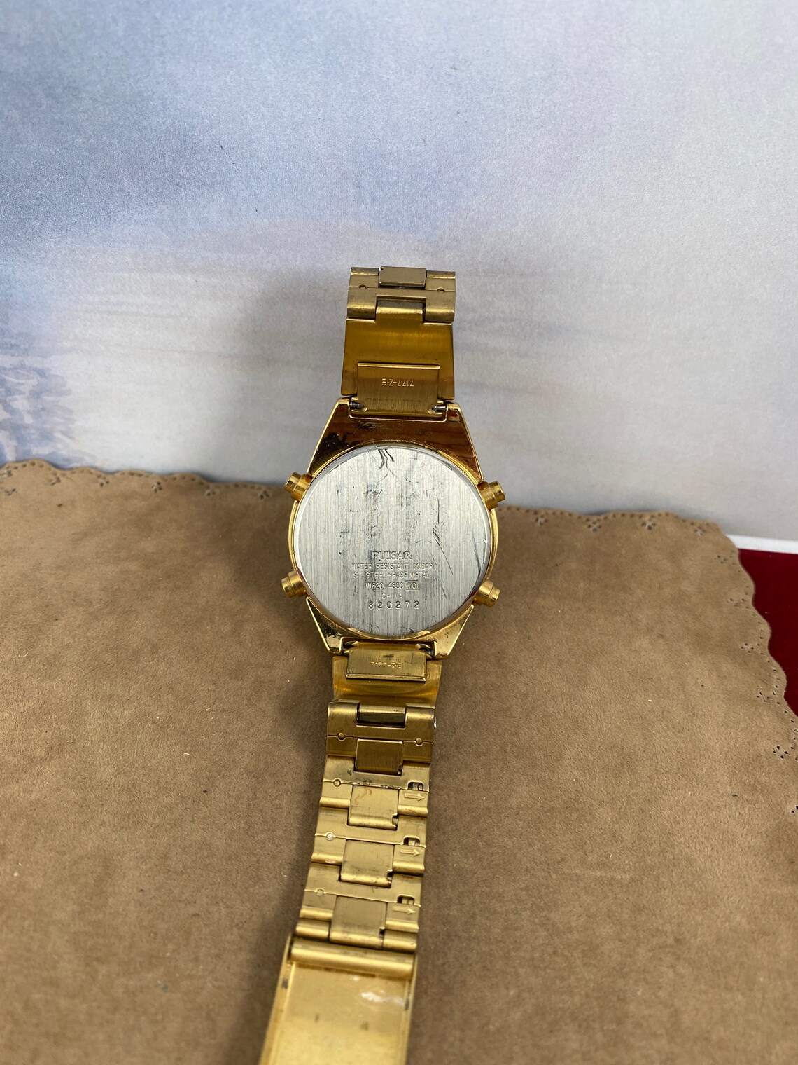 Vintage Pulsar Spoon Spoon Watch Gold and Red Face New Battery - Etsy