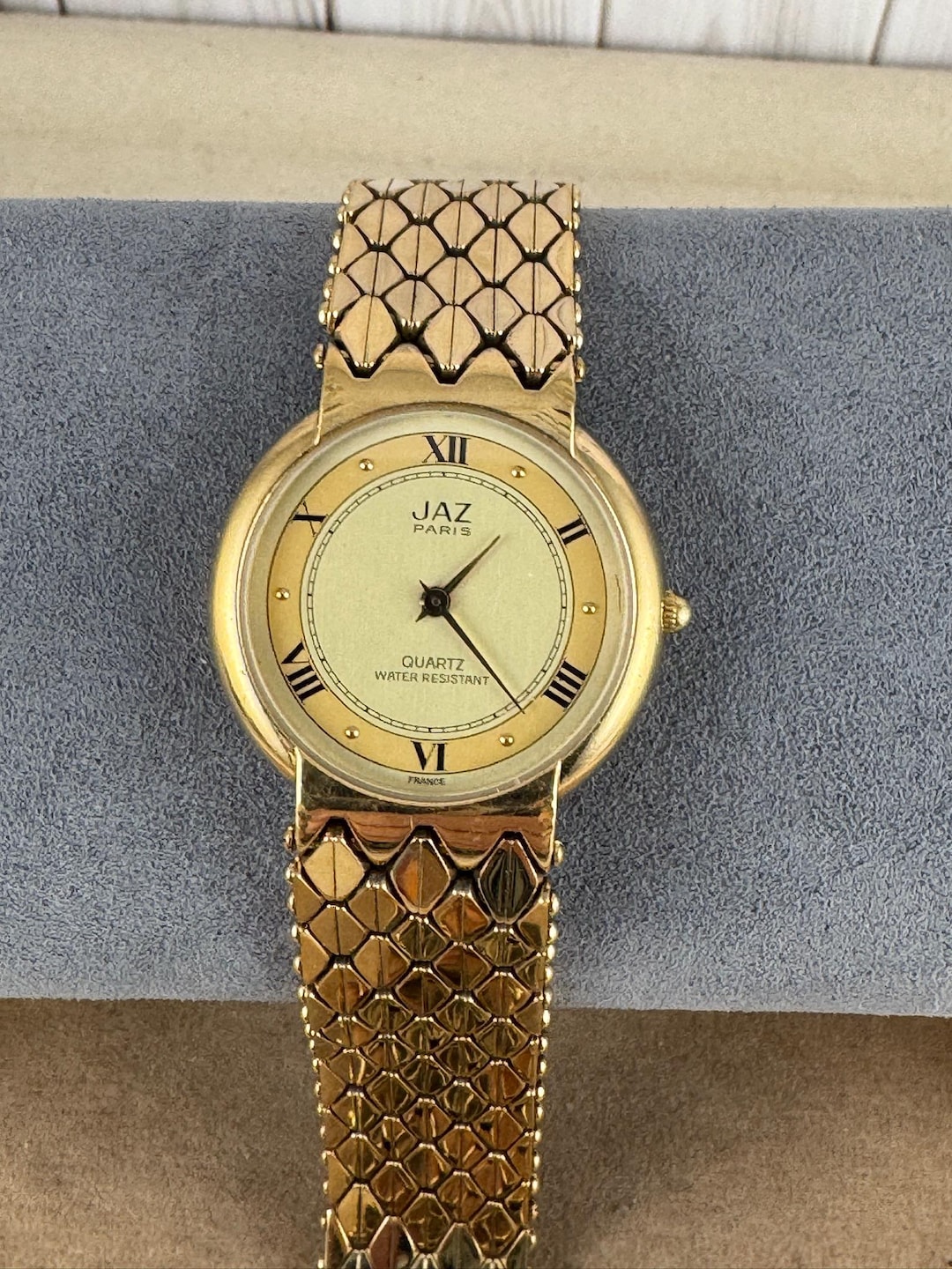 Vintage Jaz Paris Gold Plated Watch: French Designer Stainless Steel ...