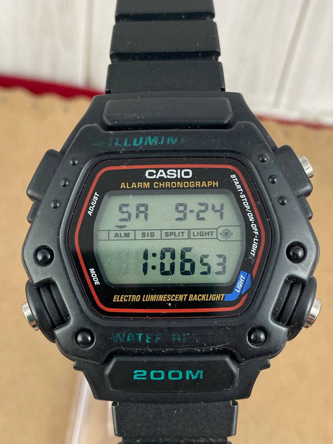 Vintage Rare Casio Pathfinder 706 MW-45 DM Watch, Black Wit New 9 Inch ...