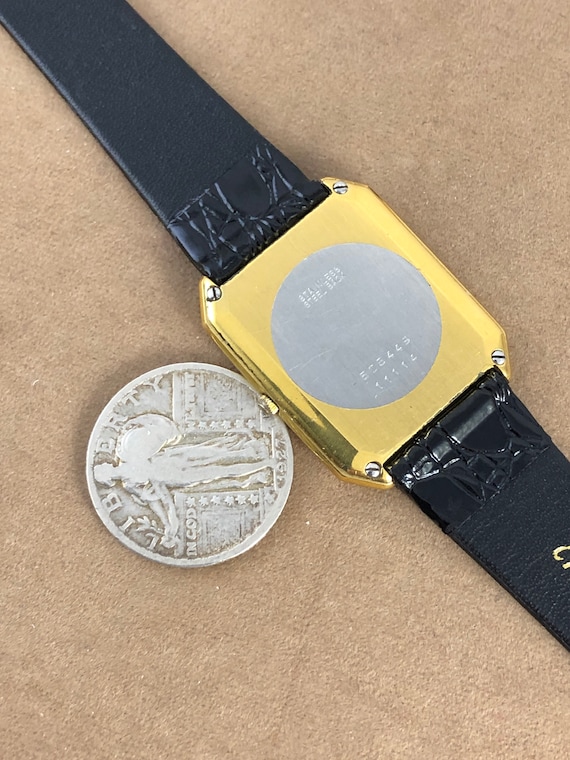 Vintage Bucherer Swiss Quartz Watch: 18K Gold Plated … - Gem