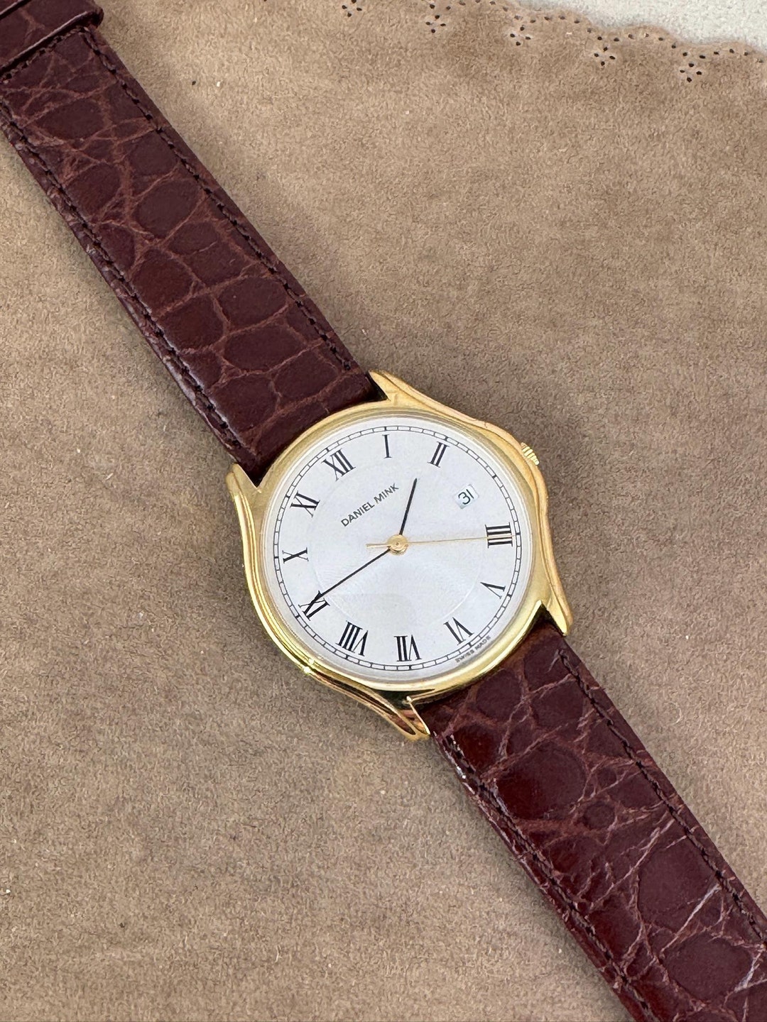 Stunning Daniel Mink Designer Swiss Made Watch. Extremely Thin 6.5MM ...