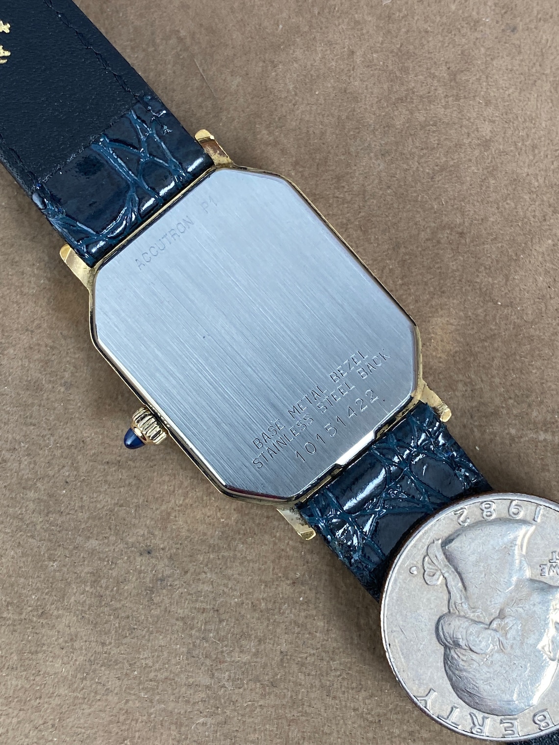 Vintage Bulova ACCUTRON Swiss Quartz 7269 P1 18K Heavy Gold | Etsy