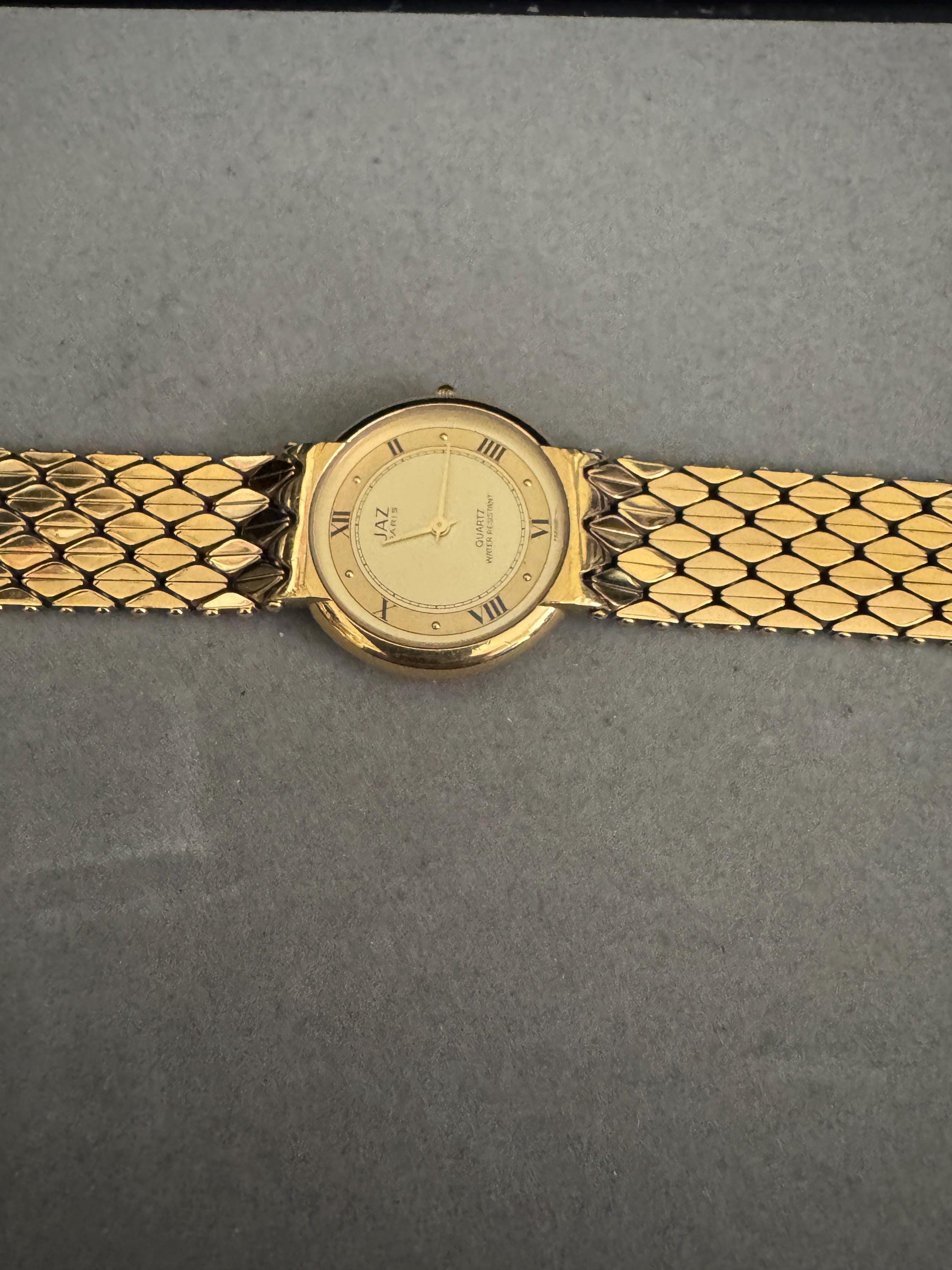 Vintage Jaz Paris Gold Plated Watch: French Designer Stainless Steel ...