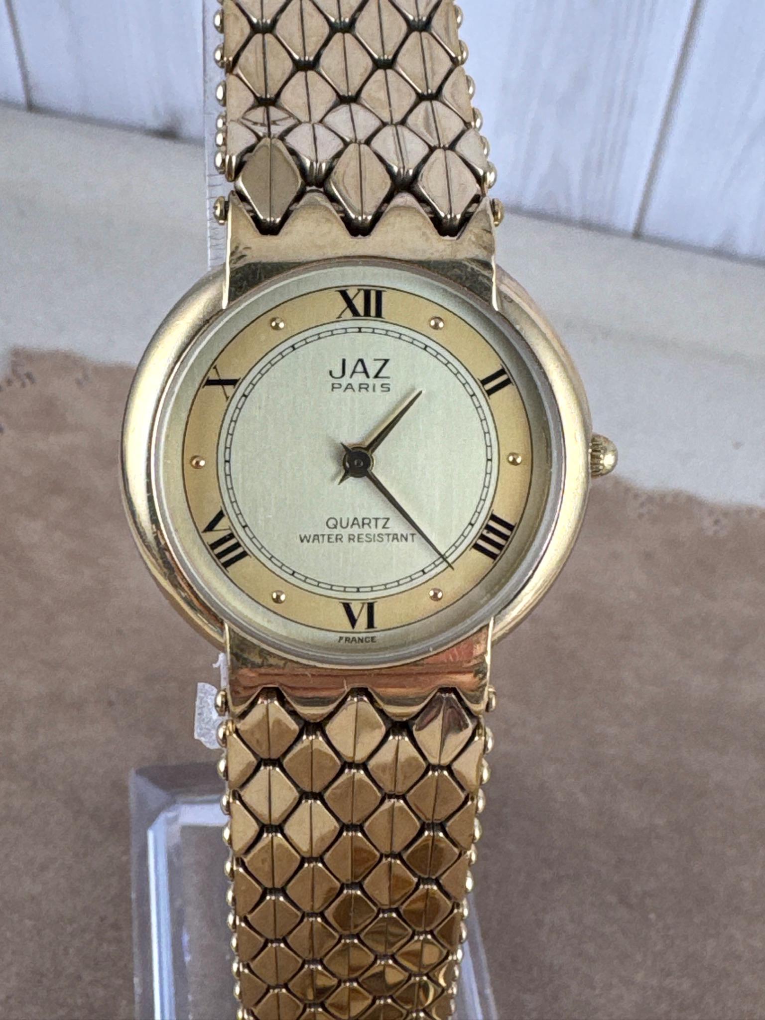 Vintage Jaz Paris Gold Plated Watch: French Designer Stainless Steel ...