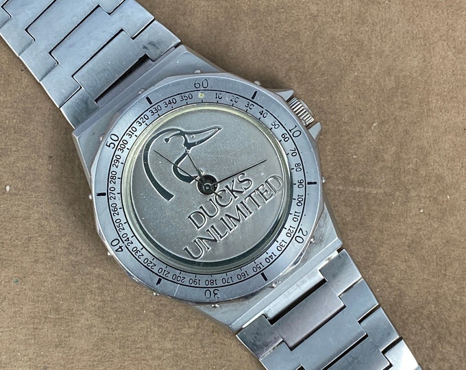 Rare Vintage Ducks Unlimited Limited Edition Watch Stunning Coin Edge ...