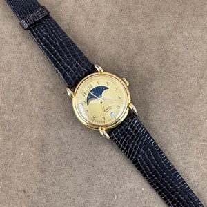Stunning Vintage Rare 1990's Women's Breil Eclipse Moon Phase Swiss ...