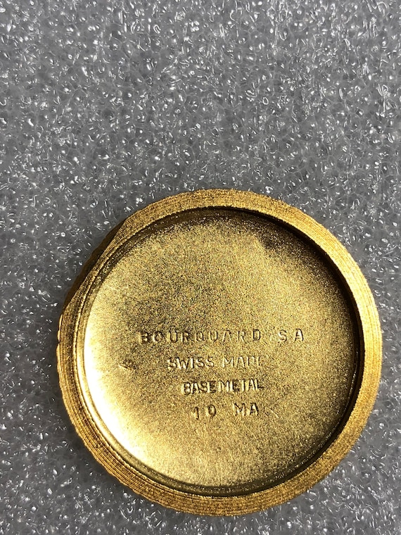 Vintage Mint Bourguard SA Incabloc Swiss Pendant Enam… - Gem