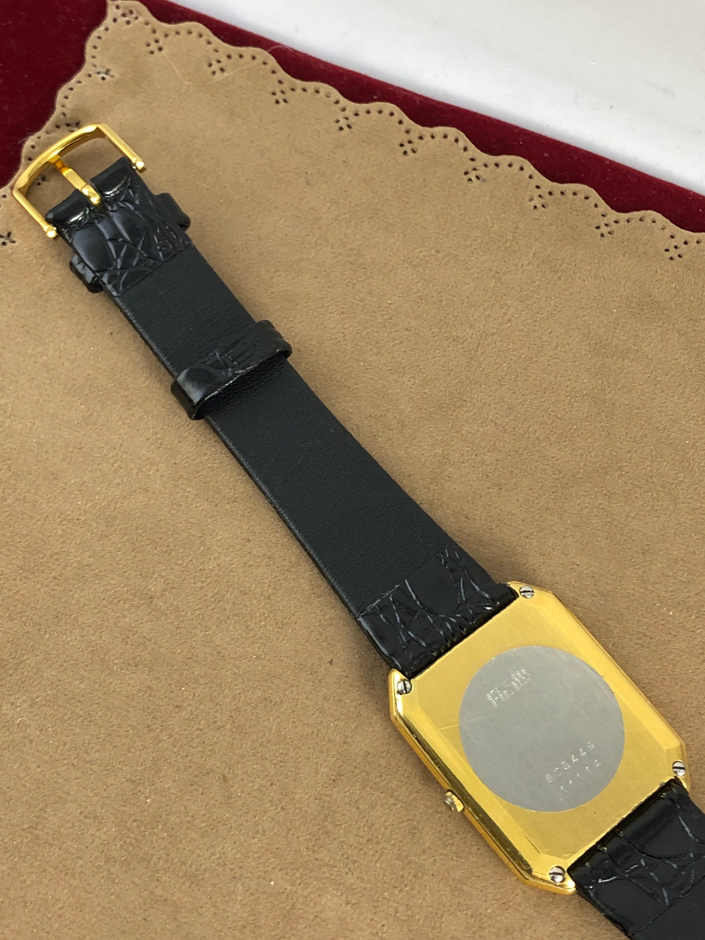 Vintage Bucherer Swiss Quartz Tank Watch Supper Thin 4.8MM 18K - Etsy