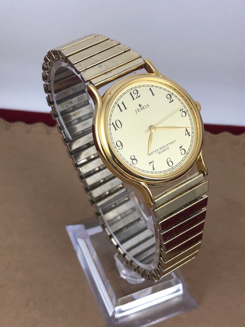 Vintage Jemis Gold Tone Watch avec Original Gold Tone | Etsy