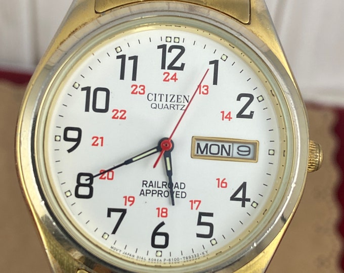 Vintage Citizen Railroad Approved Quartz Watch in Working and Very Good ...