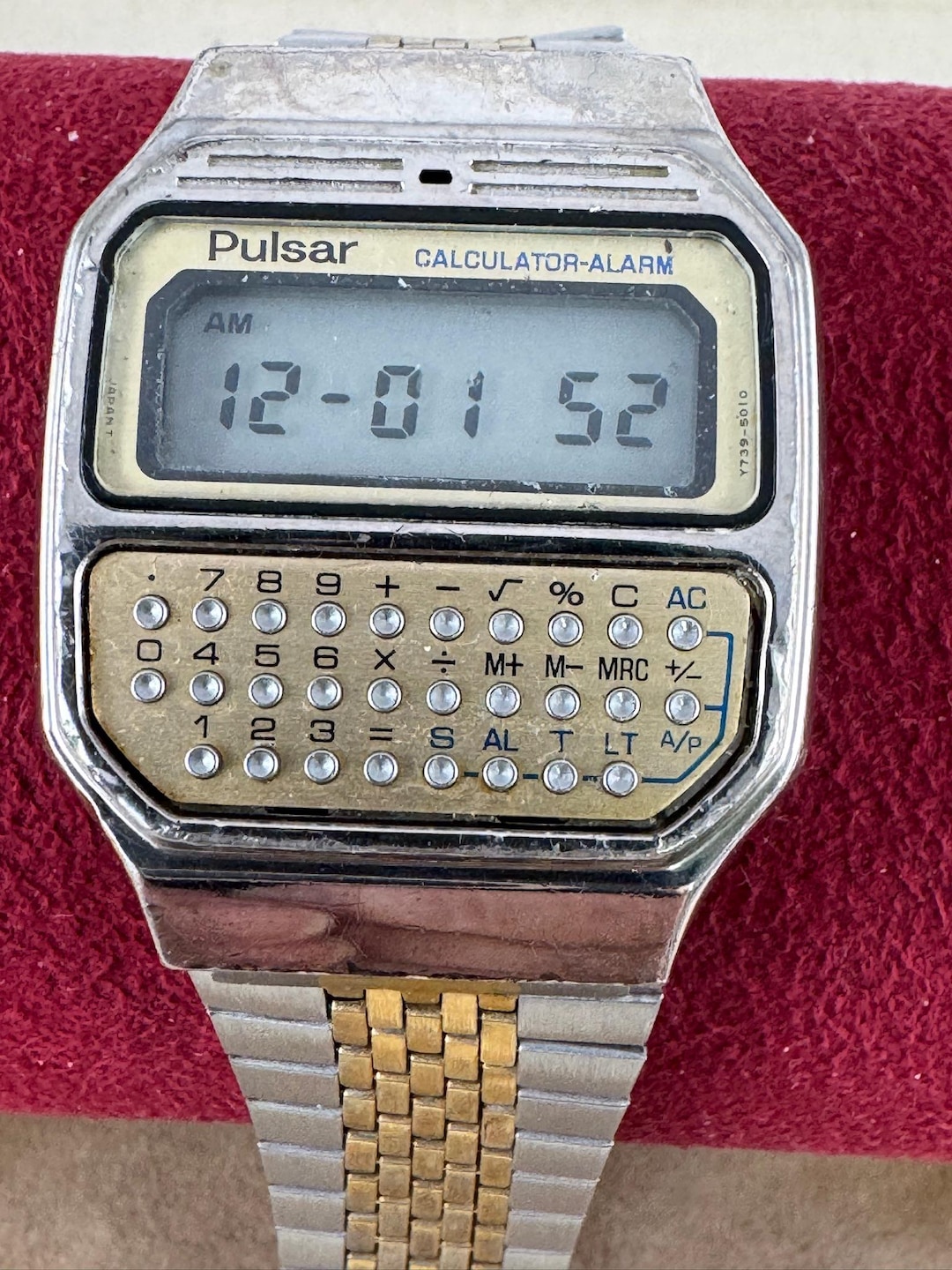 Vintage 1970s Pulsar LCD Calculator Alarm Watch - Y739-5019 - Etsy UK
