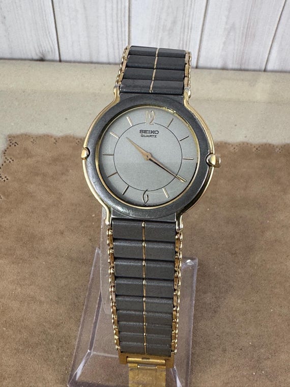 Vintage SEIKO Quartz Watch Japan Movement 2 Tone Gold… - Gem