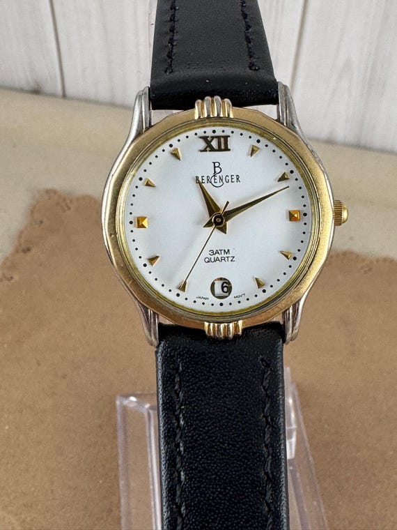 Vintage Berenger Gold Plated Watch: Stainless Steel, … - Gem