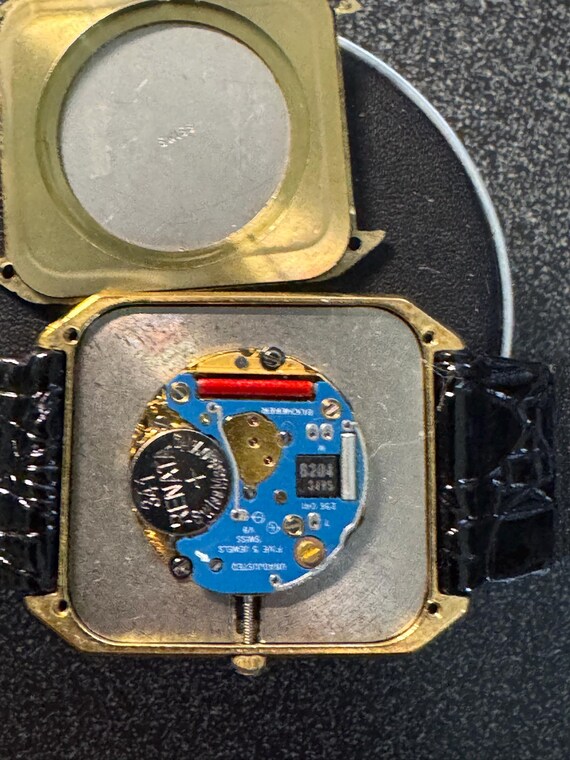 Vintage Bucherer Swiss Quartz Tank Watch Supper Thin … - Gem