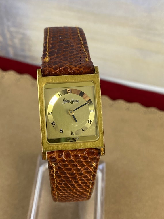 Vintage Neiman Marcus Gold Plated Watch: Swiss Made, … - Gem
