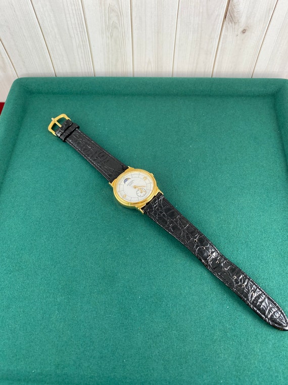 Vintage French Axcess Gold Tone and Stainless Steel M… - Gem