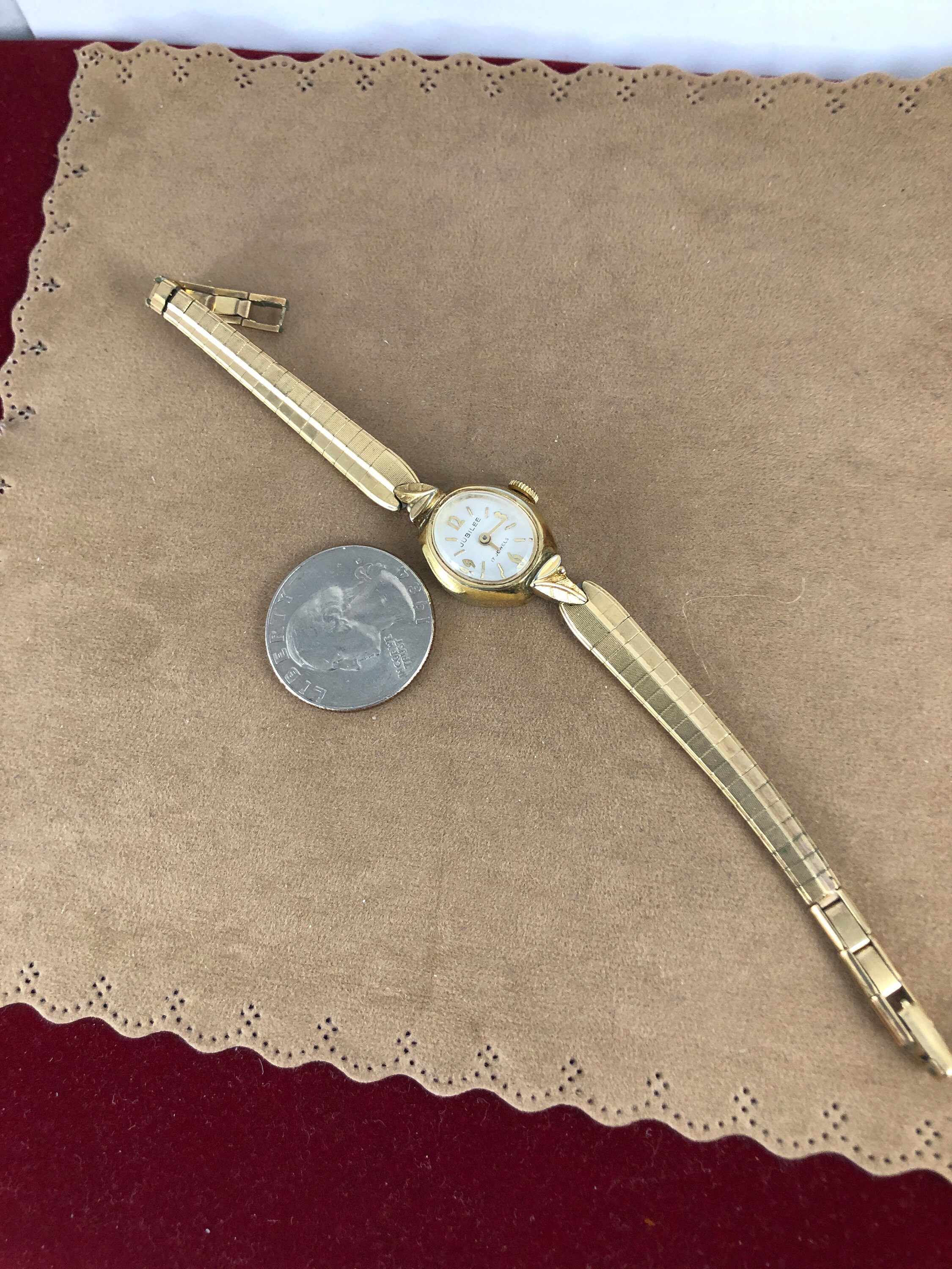Vintage Jubilee 17 Jewel Gold Plated Watch Every Day Ladies | Etsy