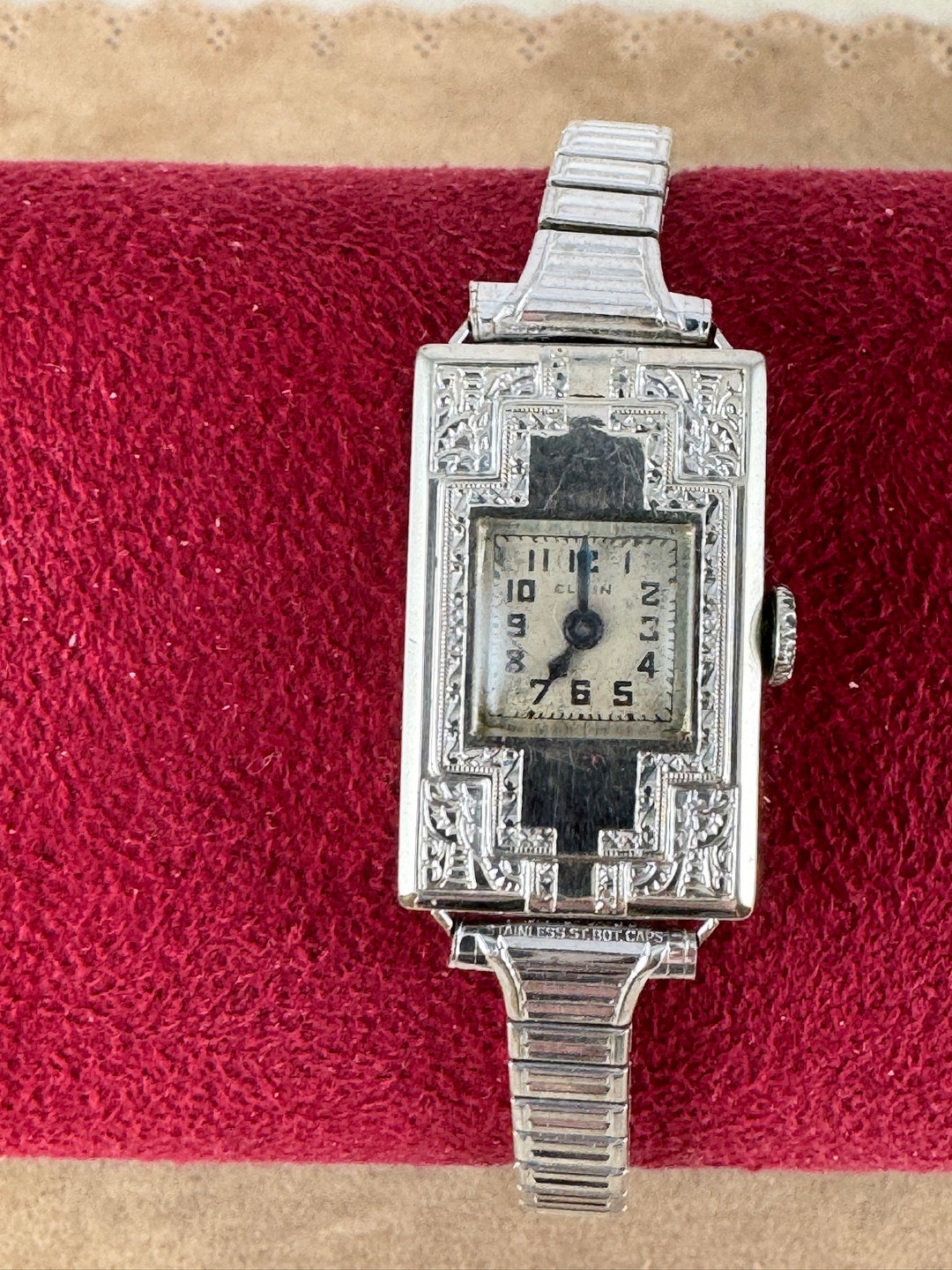 Hand Engraved Elgin Made Watch 14K Gold Filled Hand Wind Runs Keeps ...